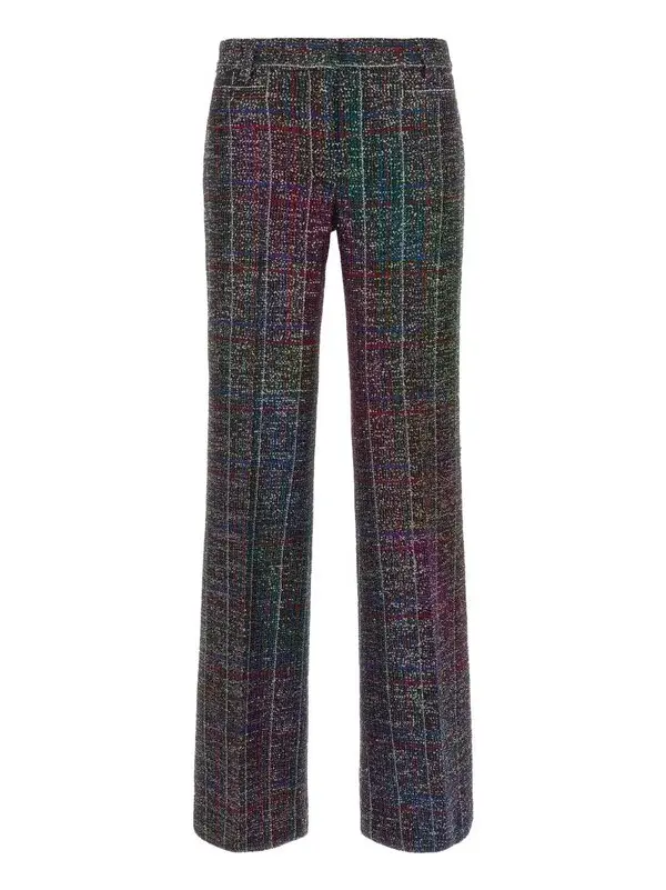 Missoni Tartan Patterned Trousers - Grey
