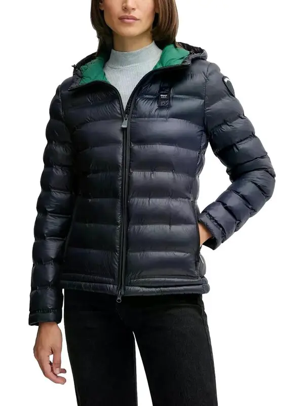 BLAUER. Padded Jacket With Hood - Blue