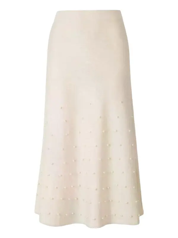 Zimmermann Hypnotic Beaded Midi Skirt - Neutrals