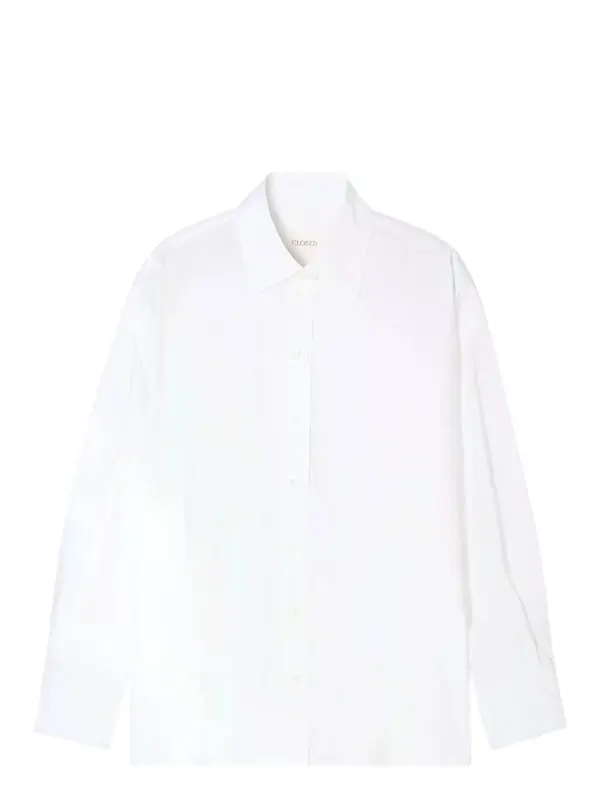 Closed Long-sleeve Shirt - White