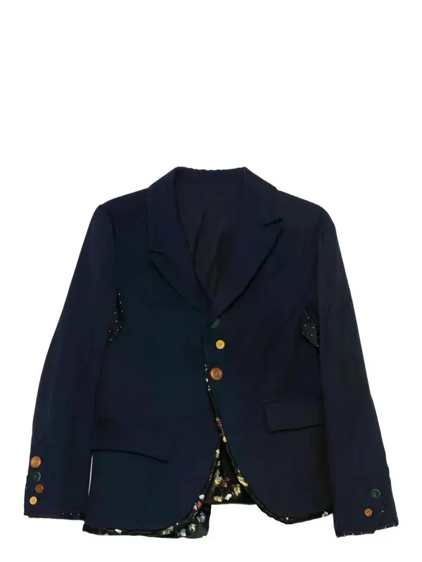 UNDERCOVERISM Contrasting-button Jacket - Blue