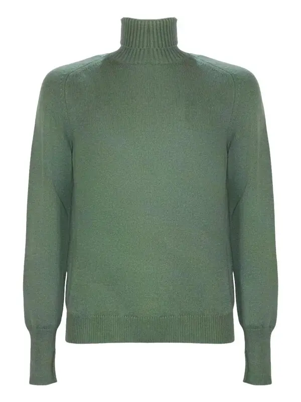 Fedeli Turtleneck Cashmere Sweater - Green