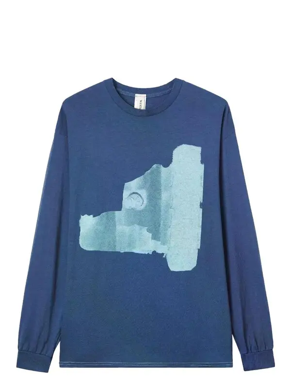 WESTFALL Long-sleeve Graphic T-shirt - Blue