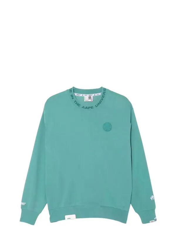 AAPE BY *A BATHING APE Moonface Long Sleeve Sweatshirt - Blue