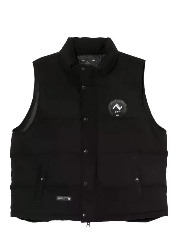 Izzue Logo-patch Gilet - Black