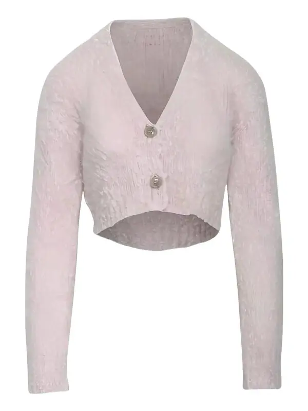 Marni Button-fastening Cropped Cardigan - Pink