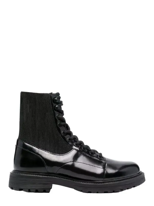 DIESEL® D-alabhama Panelled Ankle Boots - Black