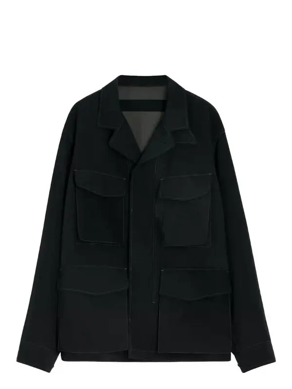 LEMAIRE Buttoned-cuff Pocket Overshirt - Black