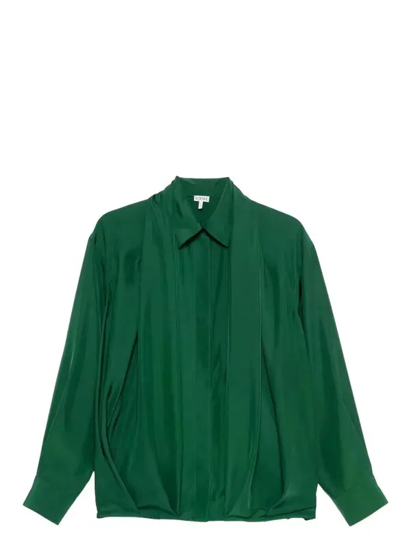 Loewe Pleated Shirt - Green