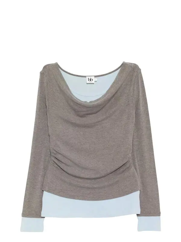 B+AB Double-layered Top - Grey