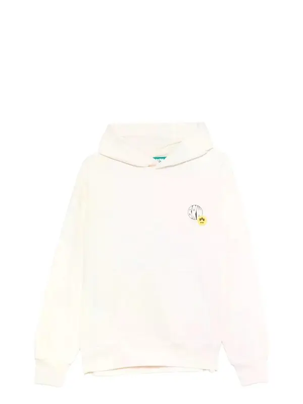 BARROW Logo-print Hoodie - Neutrals