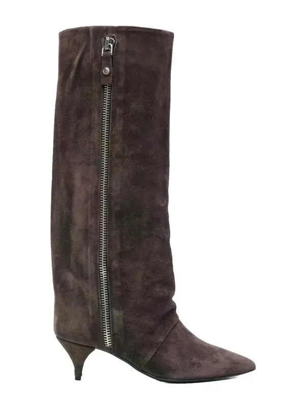 ALCHIMIA Knee-high Suede Boots - Brown