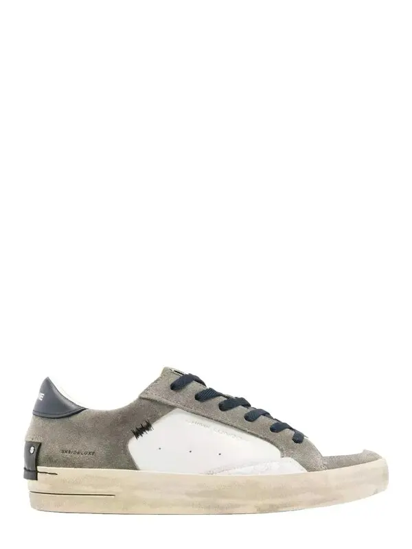 CRIME LONDON Sk8 Deluxe Panelled Sneakers - White