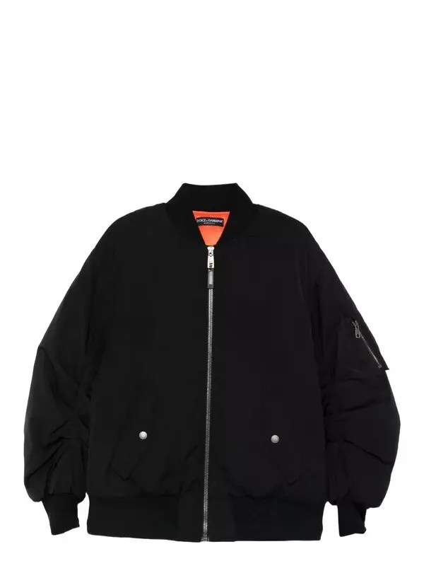 Dolce & Gabbana Zip-fastening Bomber Jacket - Black