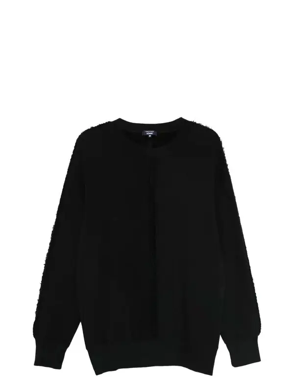 Comme Des Garçons Frayed-edge Sweatshirt - Black