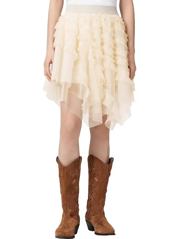 ALLSAINTS Jayde Tulle Skirt - Tofu White