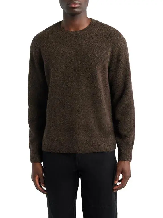 WAX LONDON Wilde Wool Blend Crewneck Sweater - Brown