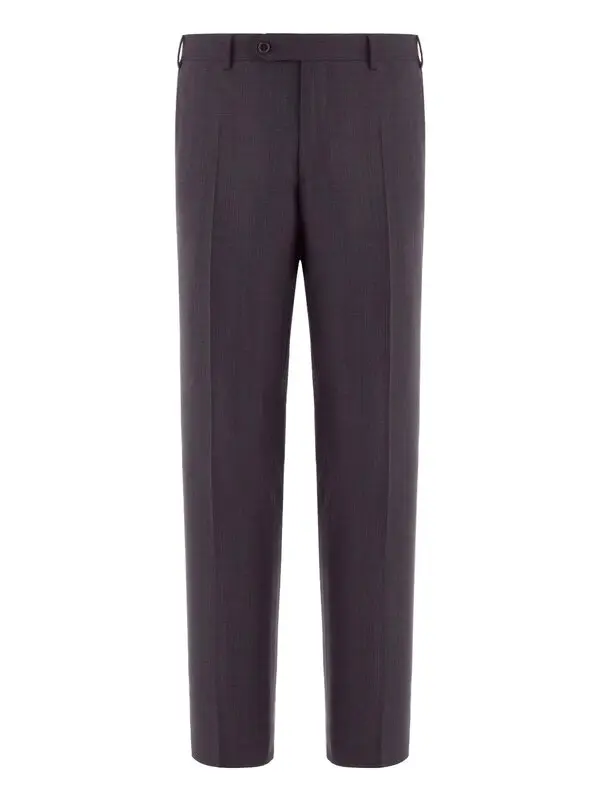Canali High-waisted Impeccabile Wool Pants - Brown