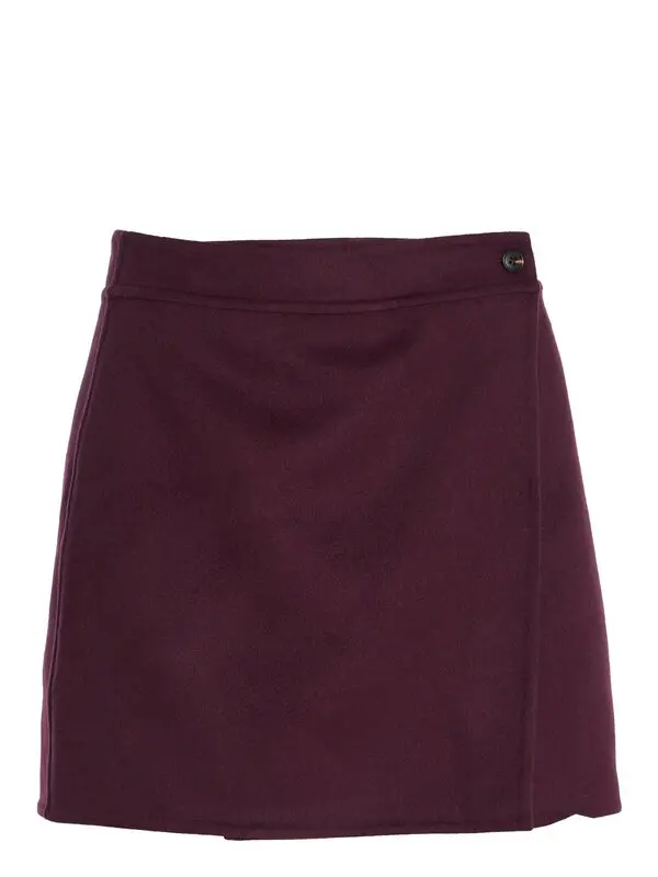 LESET Noah Wrap Skirt - Burgundy