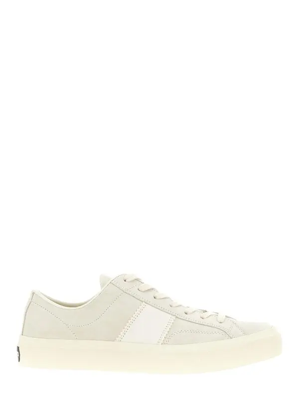 TOM FORD Low Top Suede Sneakers - Black