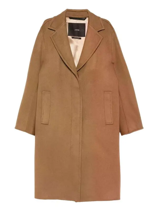 Max Mara Notched-lapel Coat - Brown