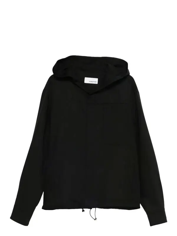 COSTUMEIN Hooded Jacket With Drawstrings - Black