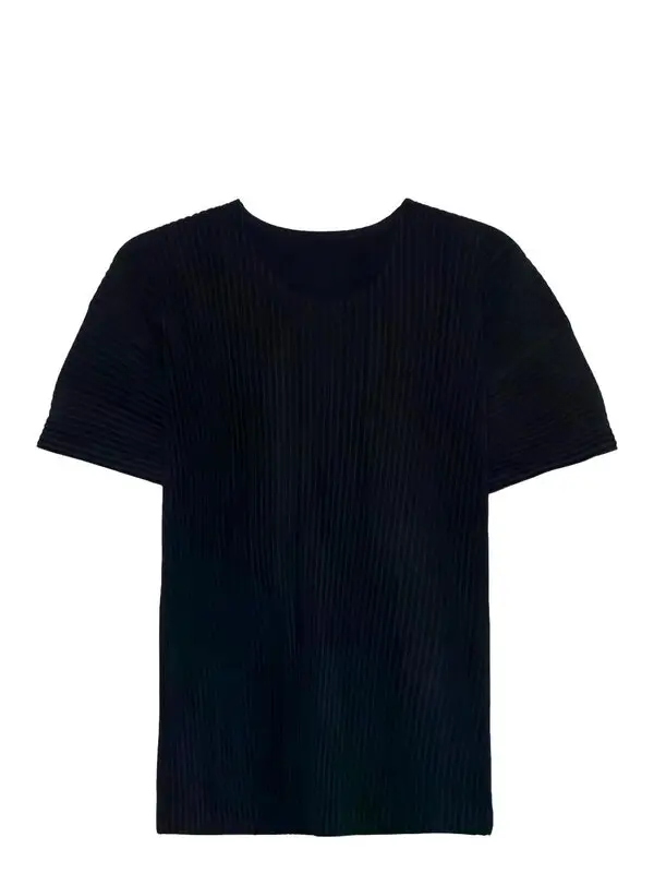 Issey Miyake Pleated T-shirt - Blue