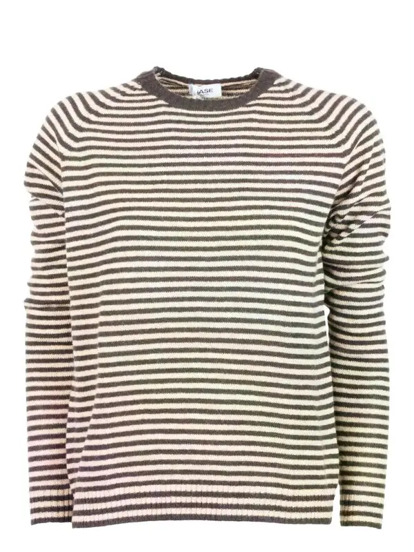 BASE MILANO Striped Sweater - Neutrals