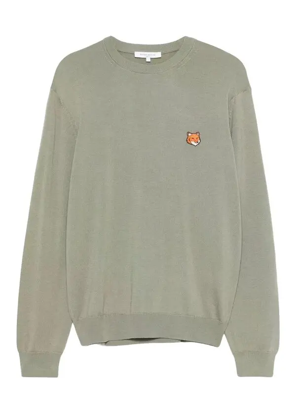 Maison Kitsuné Fox Head Sweater - Green