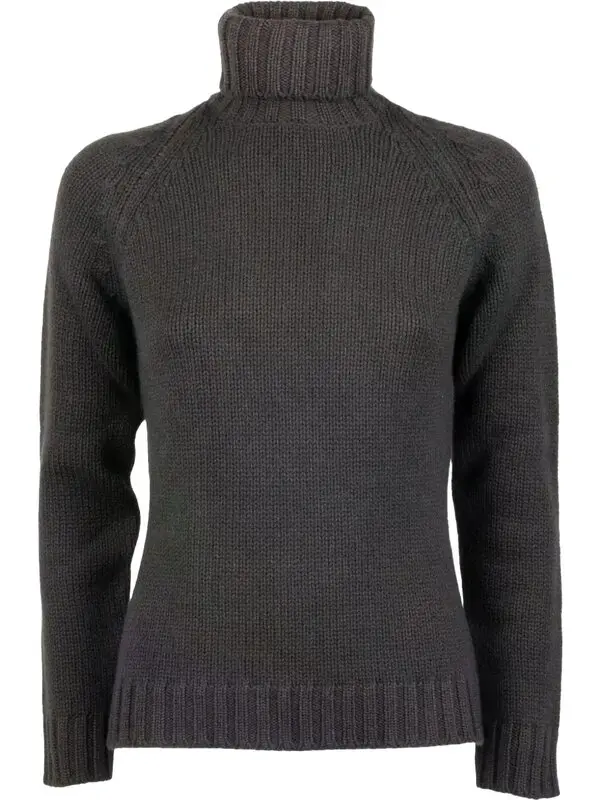 BASE MILANO Roll-neck Sweater - Brown