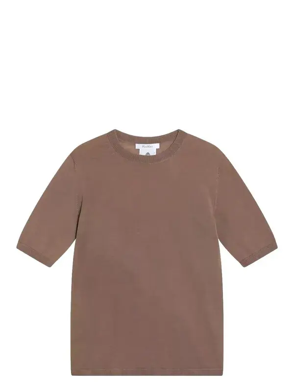 Max Mara Short-sleeve Wool T-shirt - Brown