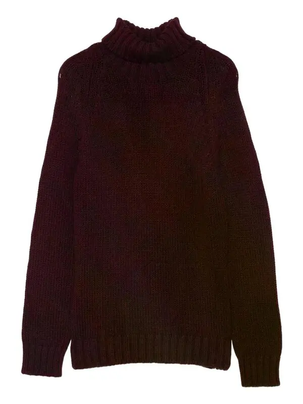 BASE Roll-neck Jumper - Red
