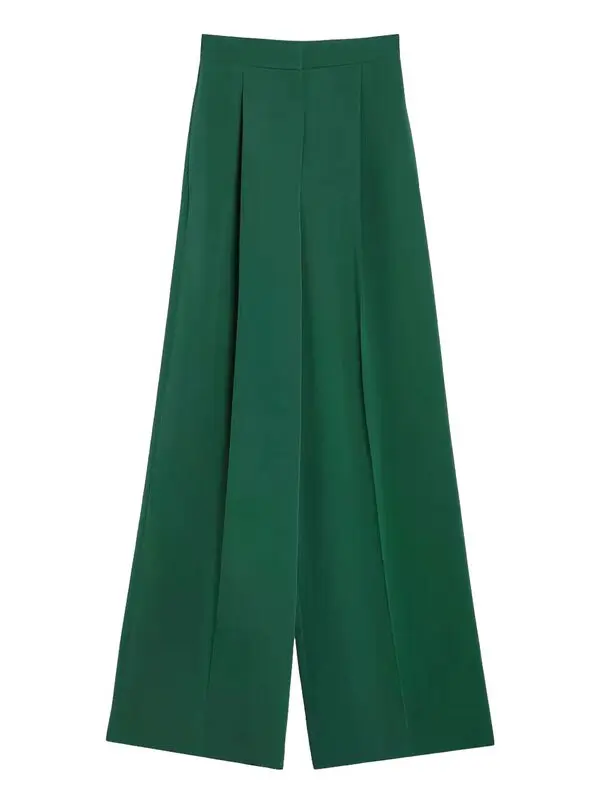 Max Mara Pleated-front Trousers - Green