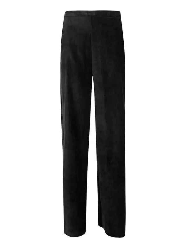 FORTE_FORTE Elasticated-waist Trousers - Black