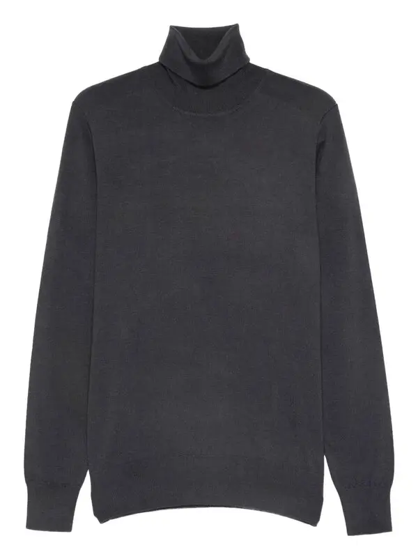 Patrizia Pepe Fine-knit Turtleneck Jumper - Grey