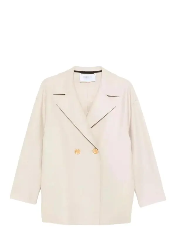 Harris Wharf London Double-breasted Coat - Neutrals