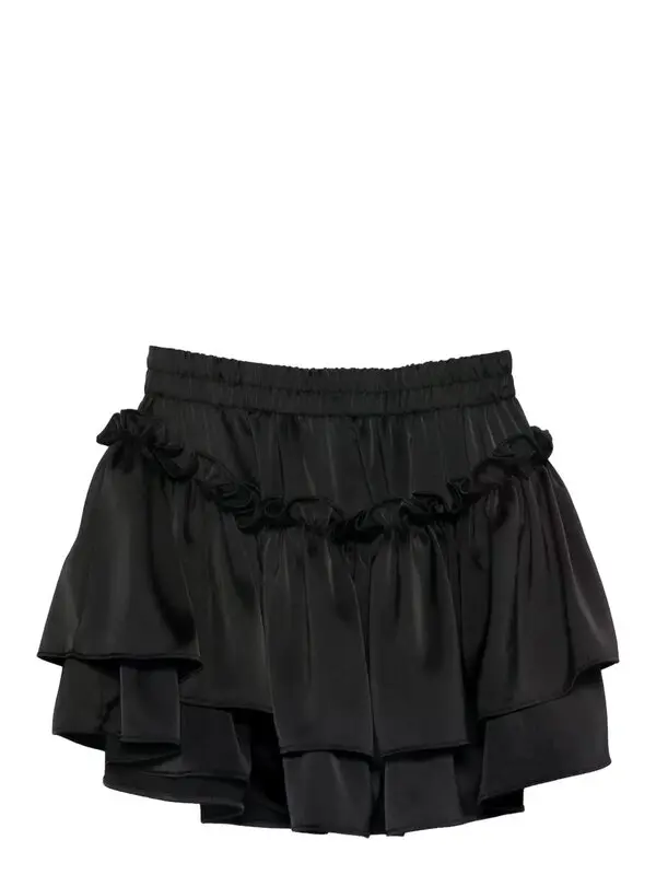 RHIZOME Ruffled Mini Skirt - Black