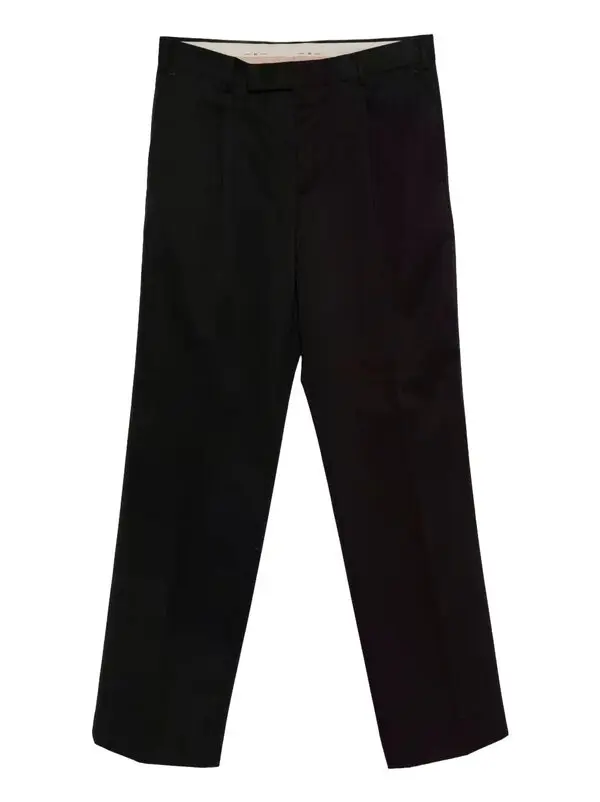 PT TORINO Quindici Pleat-detail Trousers - Black