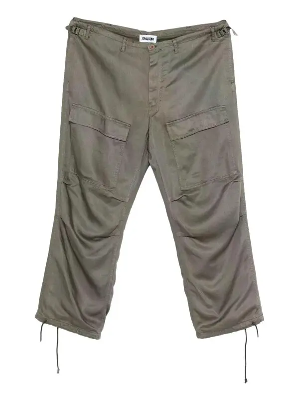 MAGLIANO Drawstring-ankle Cargo Trousers - Green