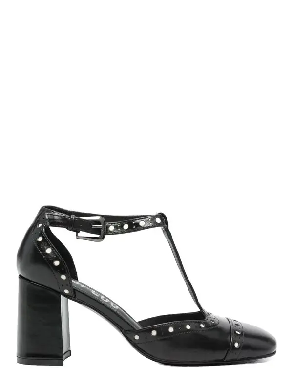 BIBI LOU Studs-embellishment Leather Pumps - Black