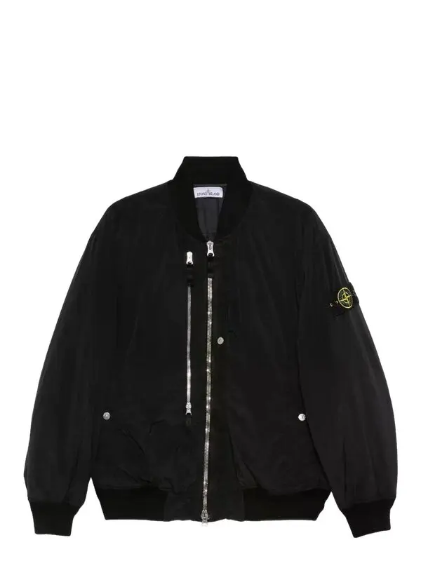 Stone Island Compass-badge Bomber Jacket - Black