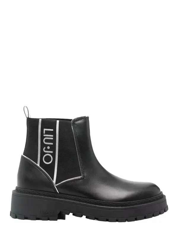 Liu Jo Logo Chelsea Boots - Black