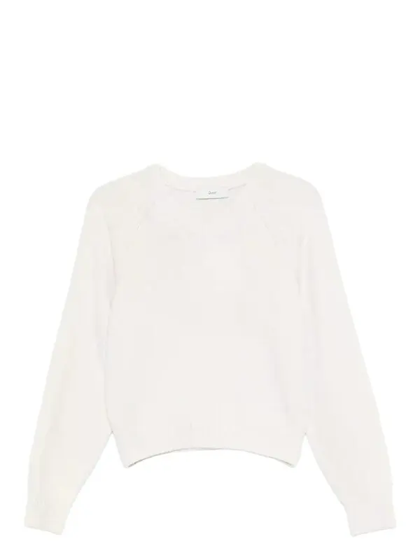 DUNST V-neck Jumper - White