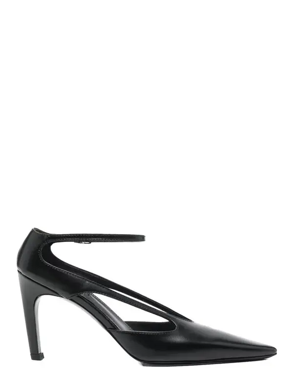 TOTEME Pointed-toe Leather Pumps - Black