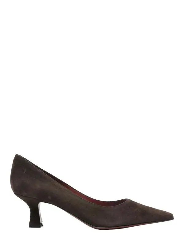Roberto Festa Pointed-toe Suede Pumps - Brown