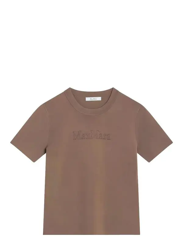 Max Mara Logo-embellished T-shirt - Brown