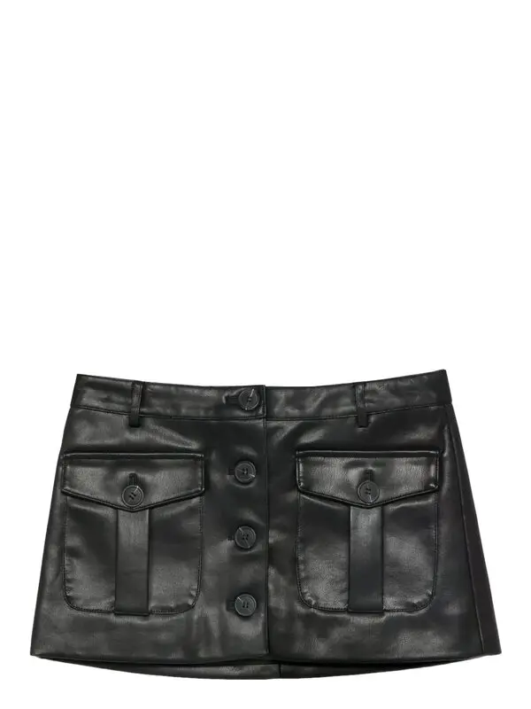 THE GARMENT Buttoned Mini Skirt - Black