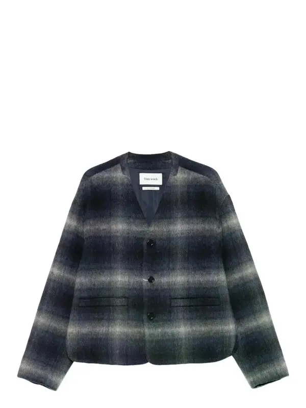 TONYWACK Plaid Jacket - Blue