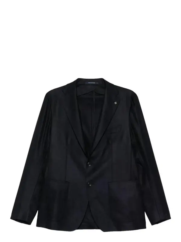 Tagliatore Notched-lapel Single-breasted Blazer - Blue