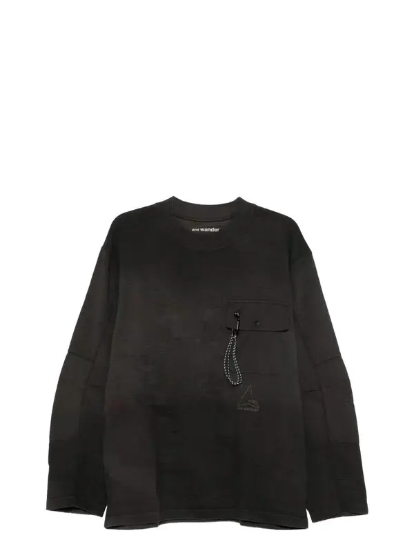 ROA X Andwander Long-sleeve Sweatshirt - Black